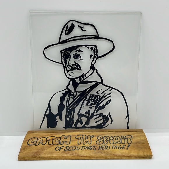 Vintage | Art | Vintage Boy Scouts Folk Art Catch Th Spirit Of ...